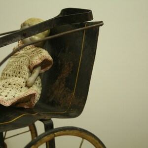 Rare, Vintage, Tin Rickshaw, 1920s, Doll Collectible, Dolls, Romantic ...