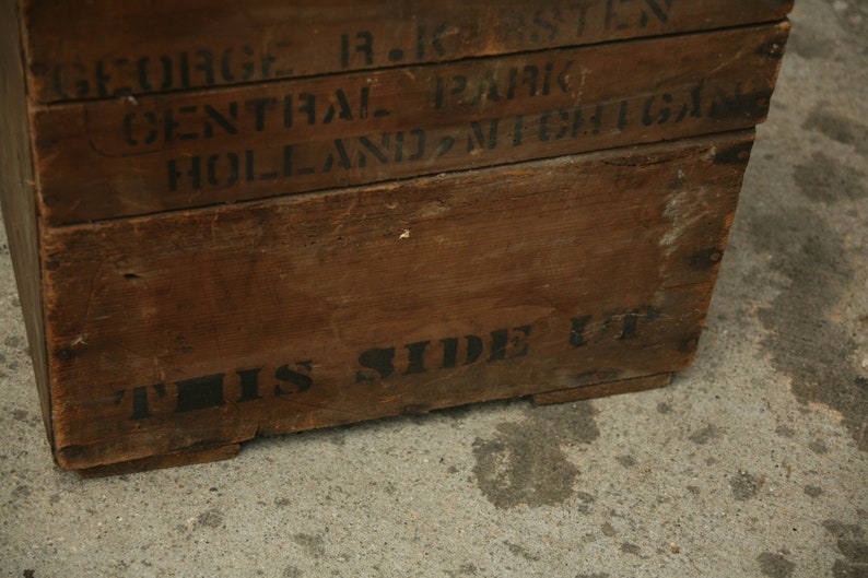 Vintage Crate, Painting Tube Crate, Crate, Storage Crate, Artist, Old ...
