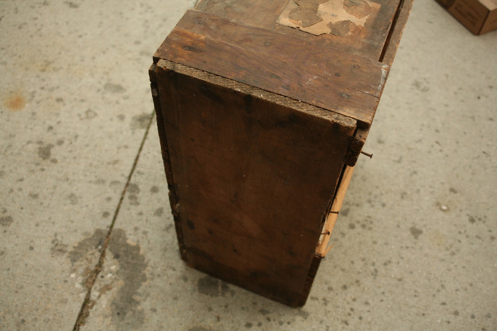 Vintage Crate, Painting Tube Crate, Crate, Storage Crate, Artist, Old ...