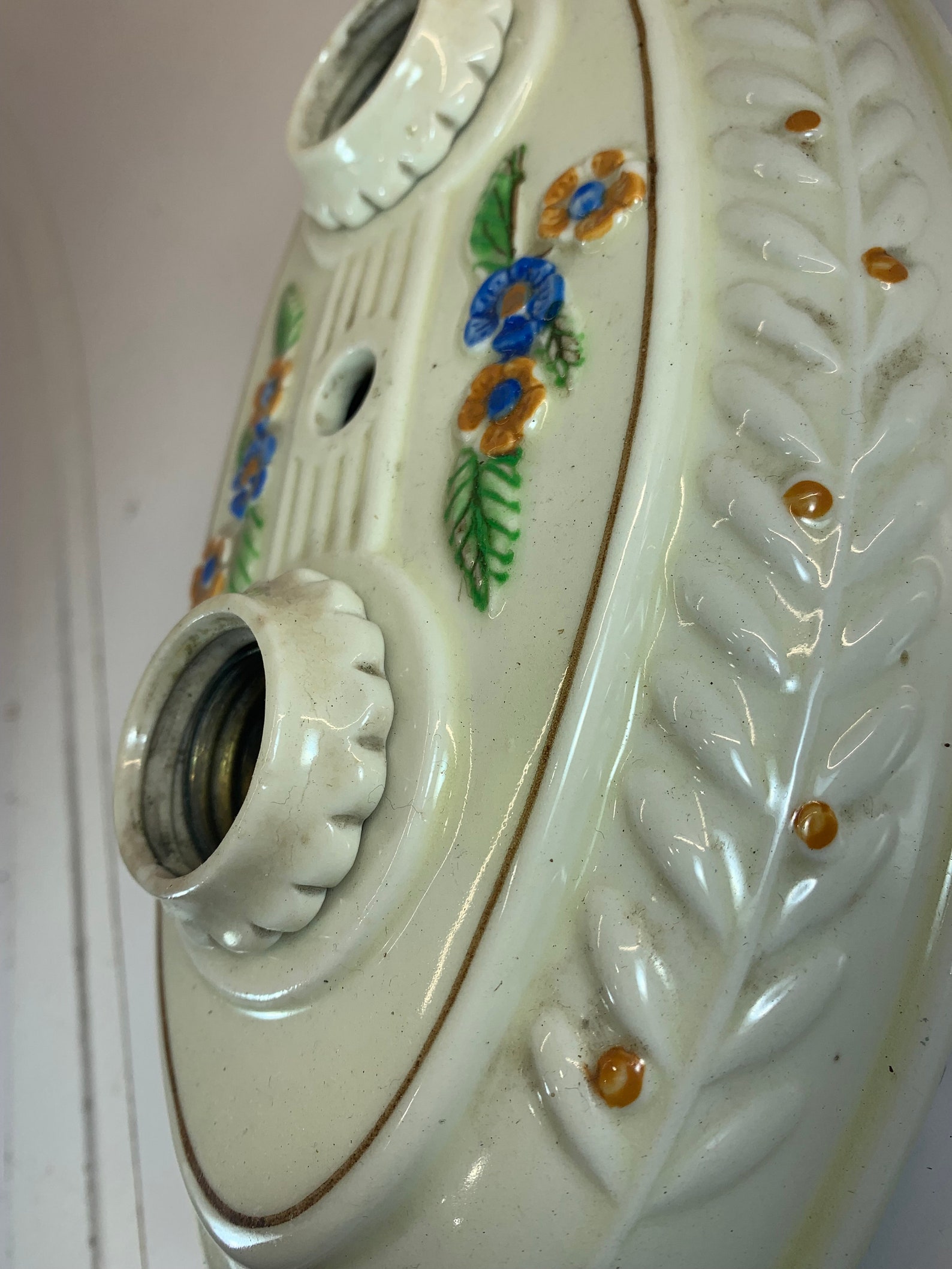 Vintage Porcelain Light Fixture Farmhouse Lighting Art Deco - Etsy