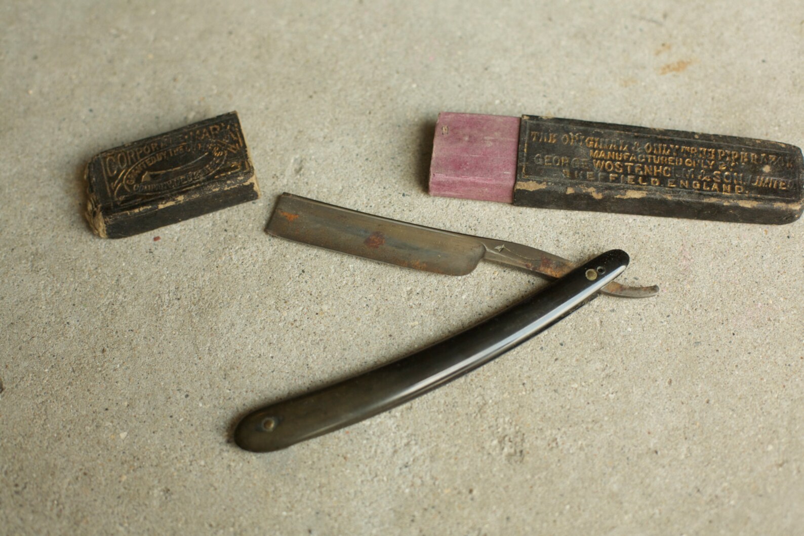 1800s George Wostenholm and Son Original Pipe Straight Razor, Old ...