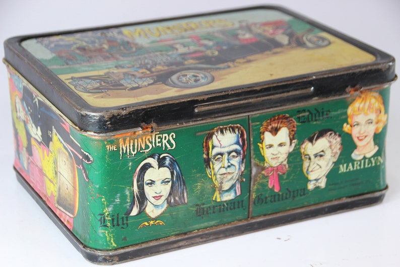 Vintage the Munster's 1965 Metal Lunch Box Kid's - Etsy
