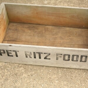 Vintage Crate, Pet Crate, Storage Crate, Pet Ritz Food, Old Crate ...