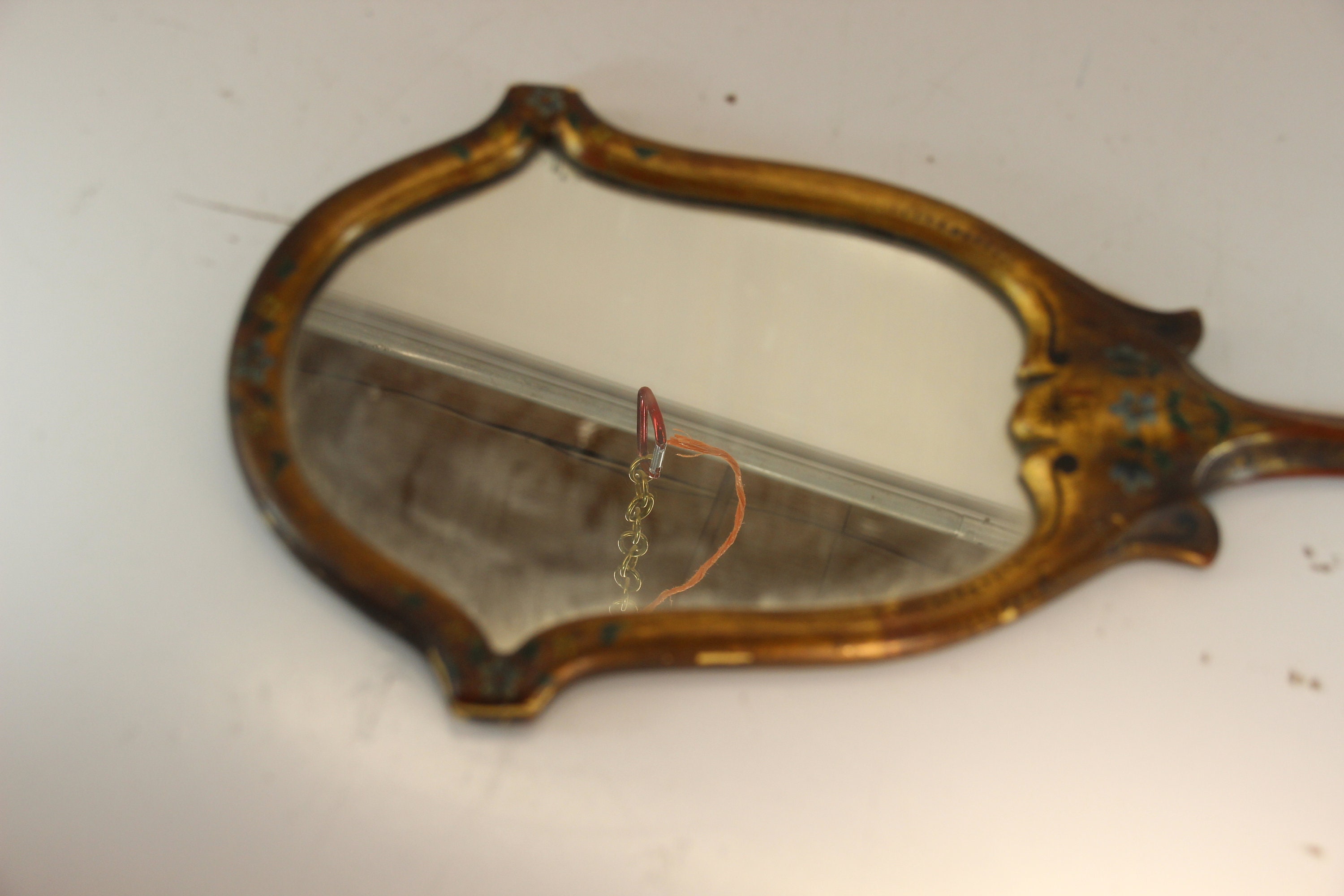 Antique, Wooden, Art Nouveau, Hand Mirror, Victorian Hand Mirror ...