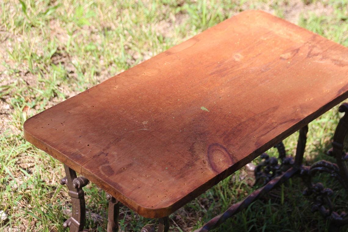 Vintage Iron Bench Vintage Metal Bench Rod Iron Bench Home - Etsy