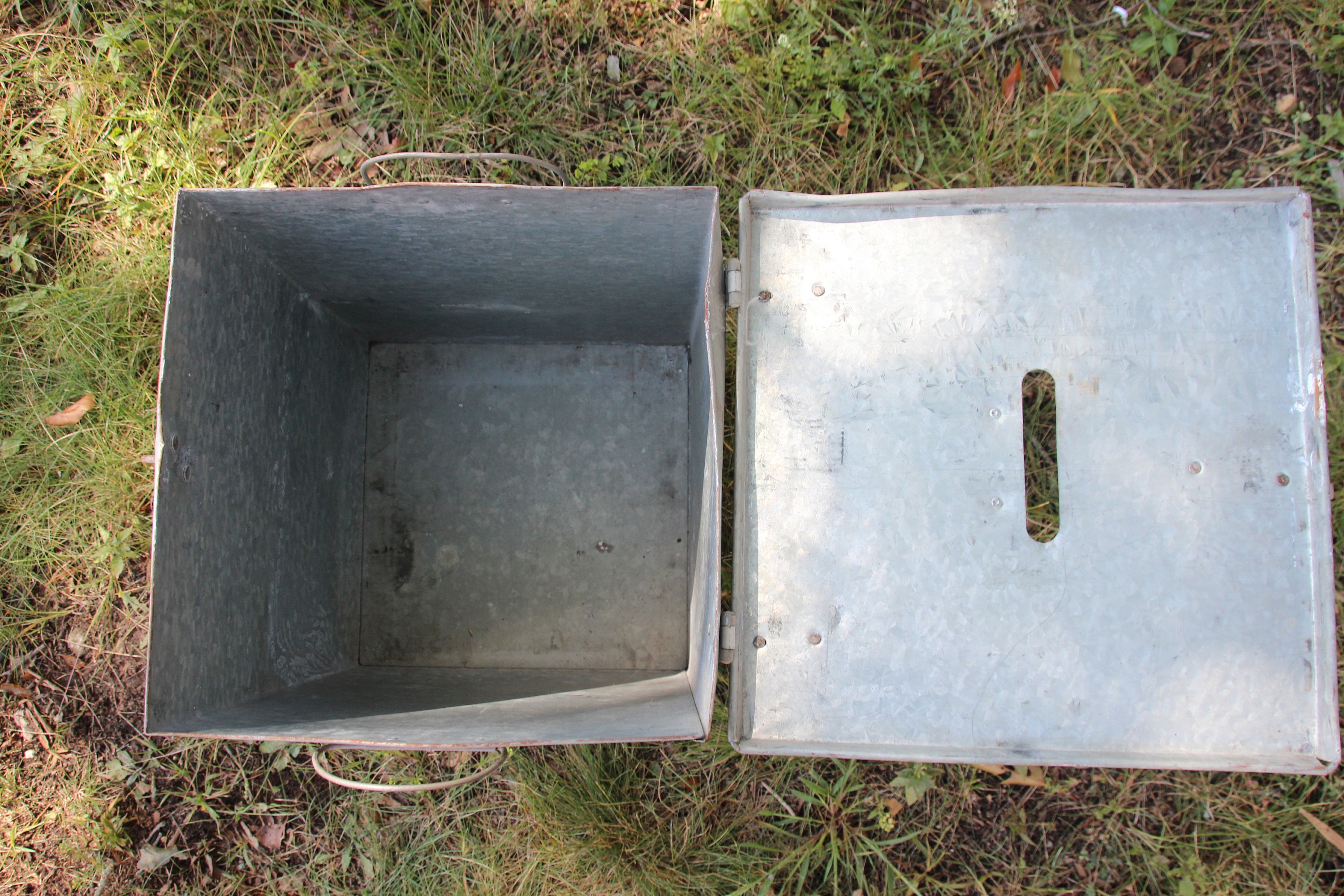 Medium, Vintage, Galvanized, Ballot Box, Election Ballot Box ...
