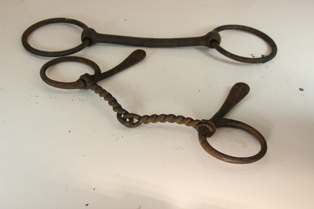 Set of 2, Old, Primitive Horse Bit, Old Horse Bits, Western Decor ...