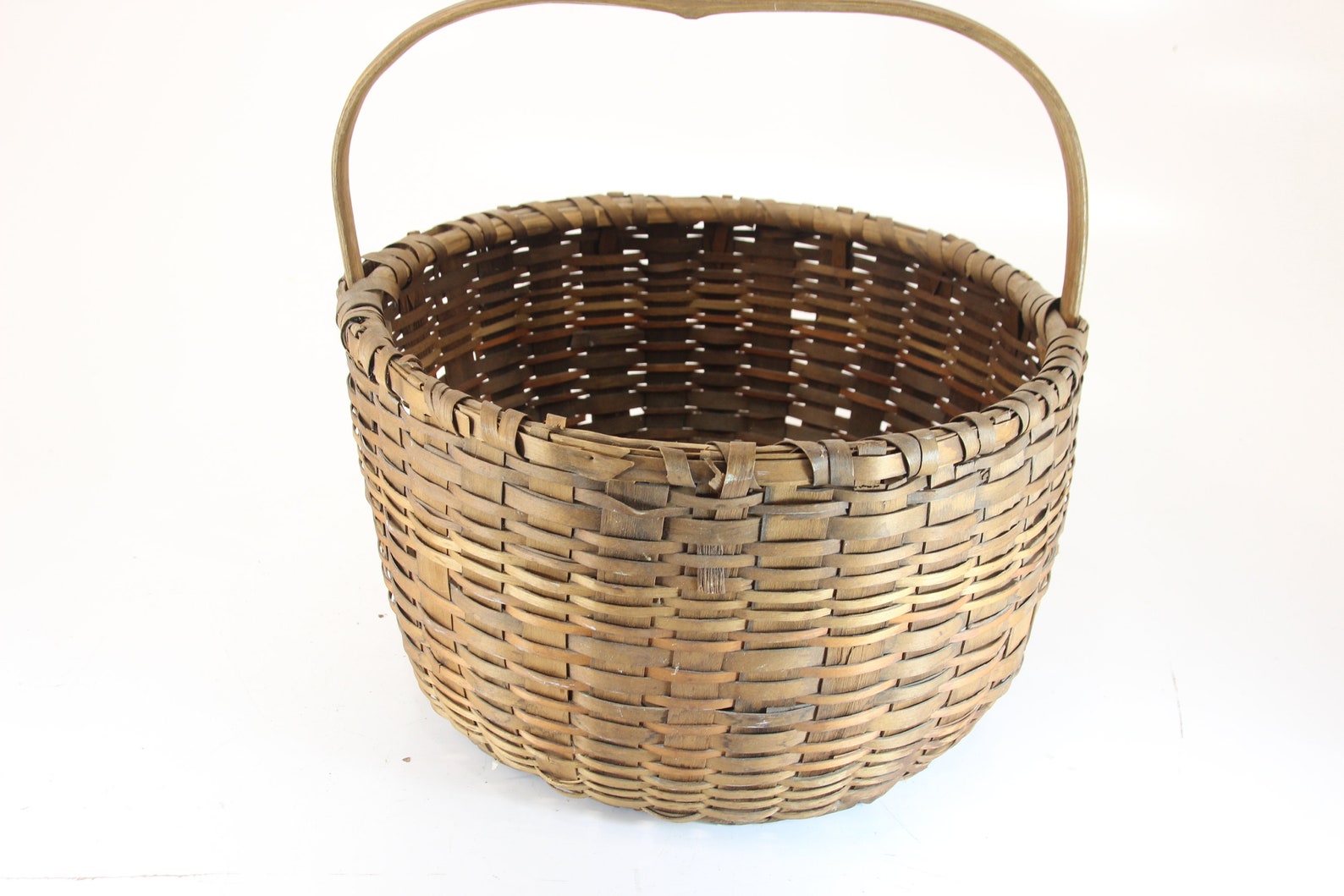 Vintage Wicker Farm Basket Egg Basket Storage Laundry - Etsy