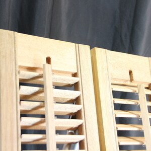 2, Vintage Wooden Shutter, Lauan Moveable, Shutter, Like New, 20 by 7 ...