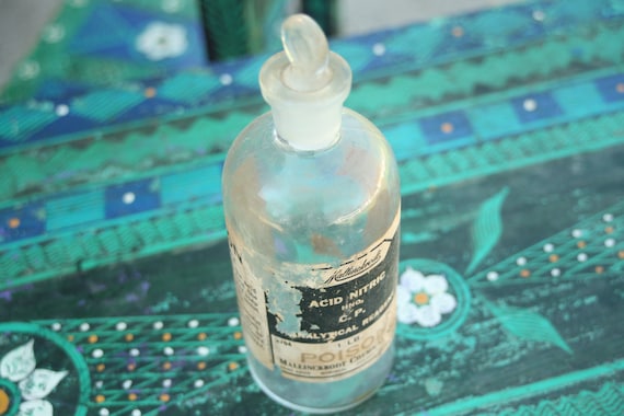 Glass Apothecary Poison Jar Lab Supplies Laboratory Set - Etsy