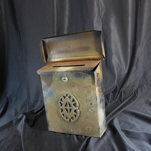 MCM, 1950's, Wall Mounting, Postal Box, Vintage Metal Mail Box, Storage ...