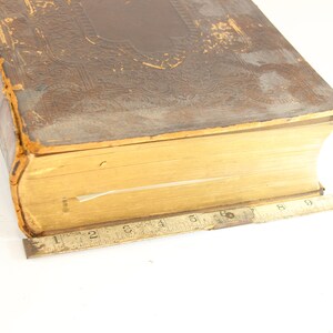 Antique 1872,1870s Large Bible, Family Bible, Family, Leather Bible ...