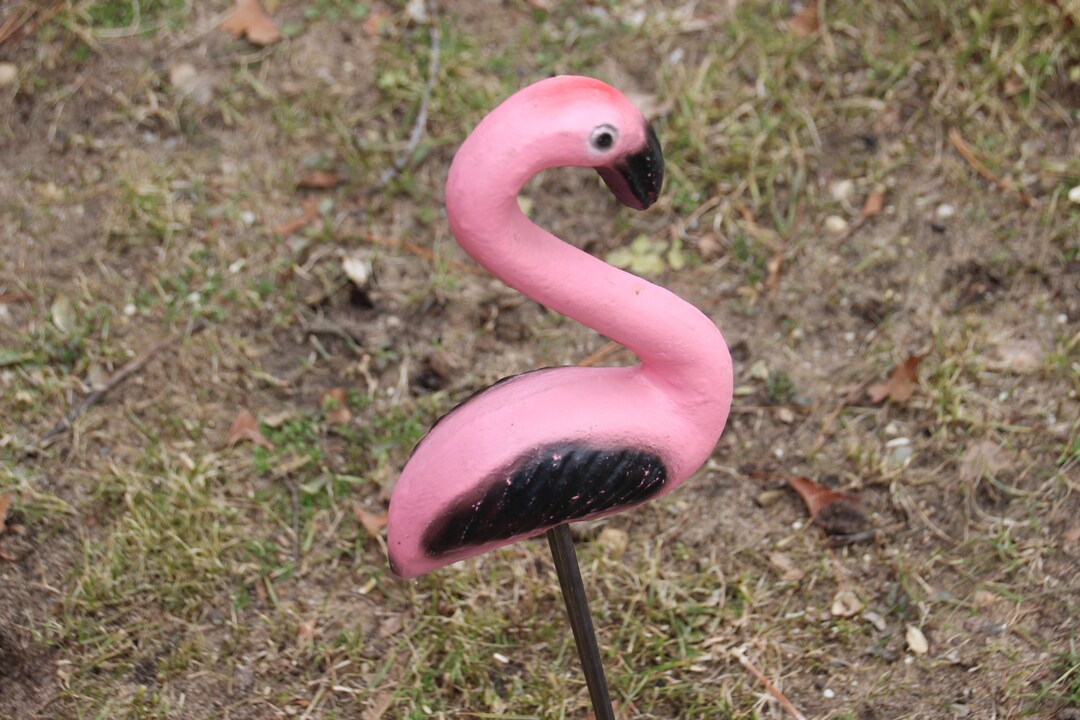 Old 1950s, Small Flamingo, Outdoor Decor, Bird Lover, Garden Decor ...