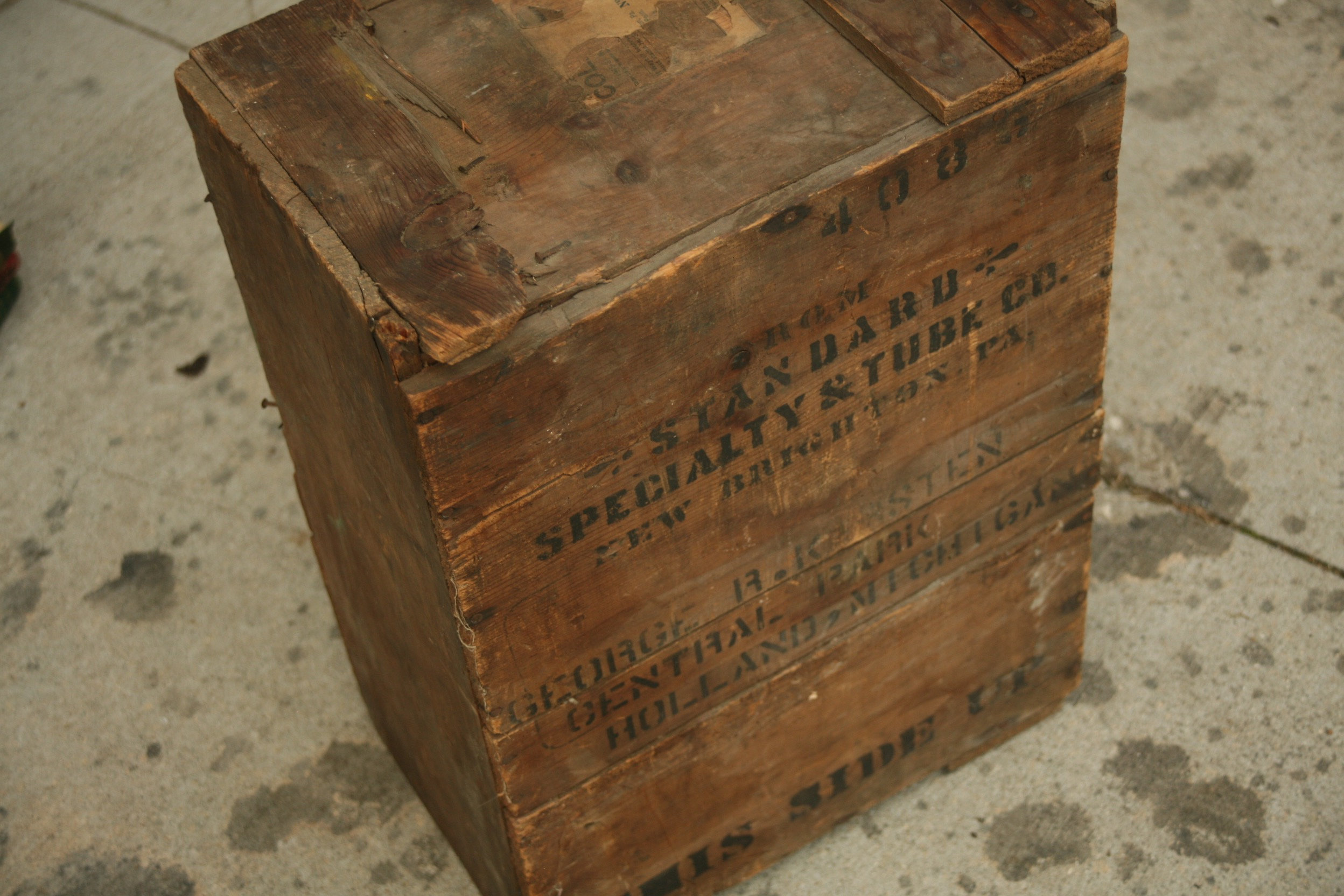 Vintage Crate, Painting Tube Crate, Crate, Storage Crate, Artist, Old ...