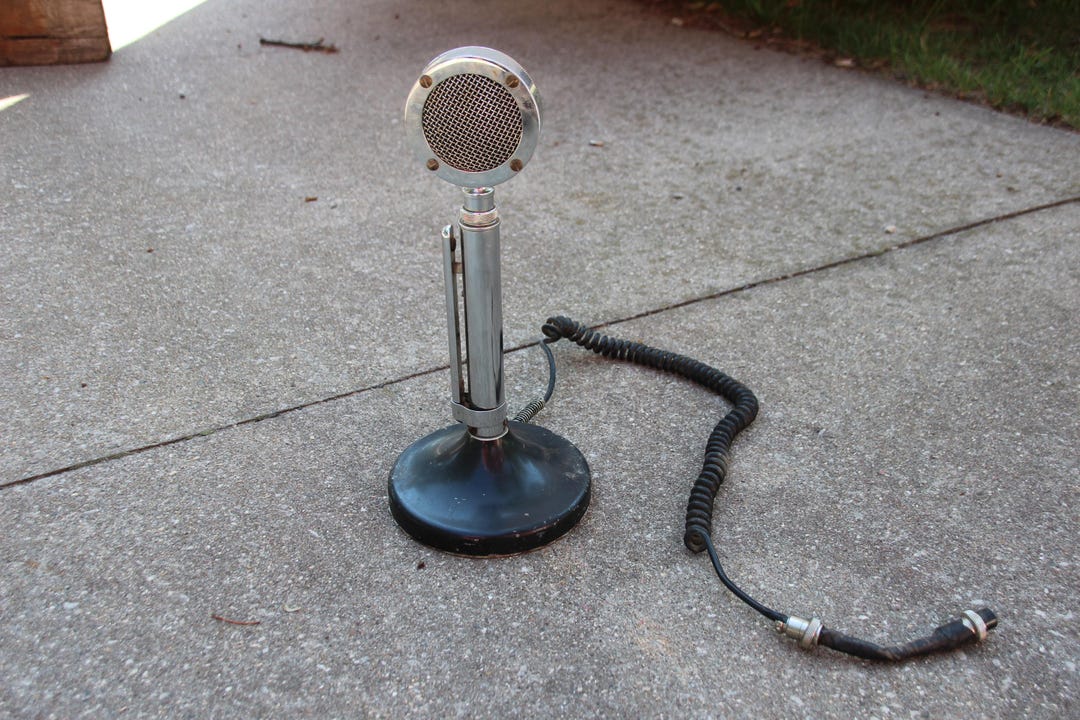 Vintage Astatic Microphone, 1960's, Ham Radio Microphone, Vintage ...