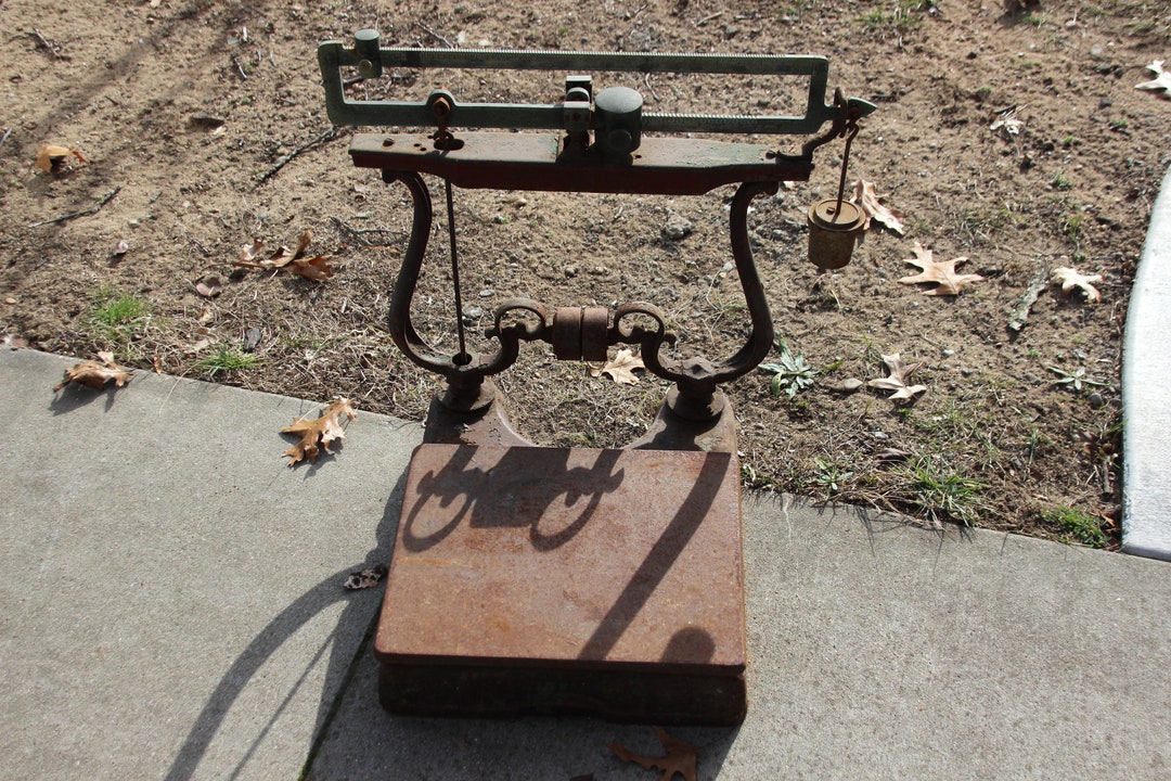 Table Top, Antique Scale, Balance Scale, Antique Scale, Farmhouse Decor ...