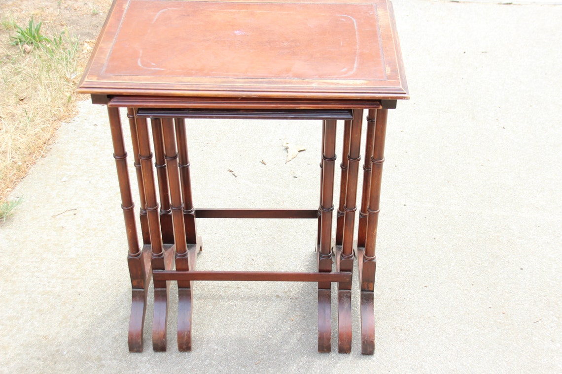 1940s, Colonial Manufacturing, Nesting Tables, Stacking Tables ...