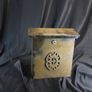 MCM, 1950's, Wall Mounting, Postal Box, Vintage Metal Mail Box, Storage ...