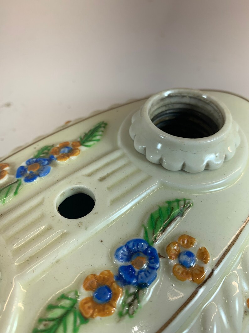 Vintage Porcelain Light Fixture Farmhouse Lighting Art Deco - Etsy