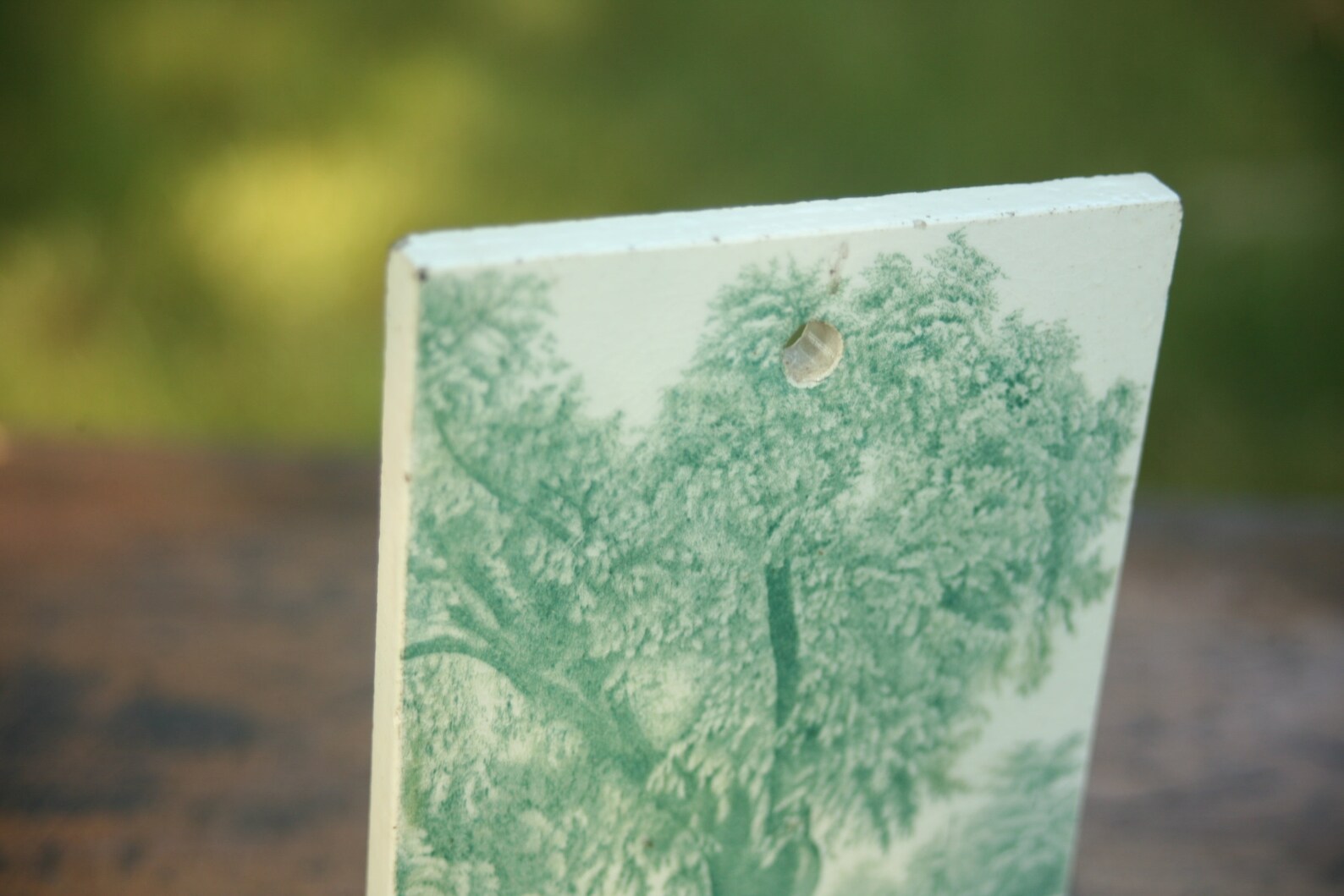 Antique, Wedgwood, Calendar Tile, Washington Tree, Cambridge, MA, 1899 ...