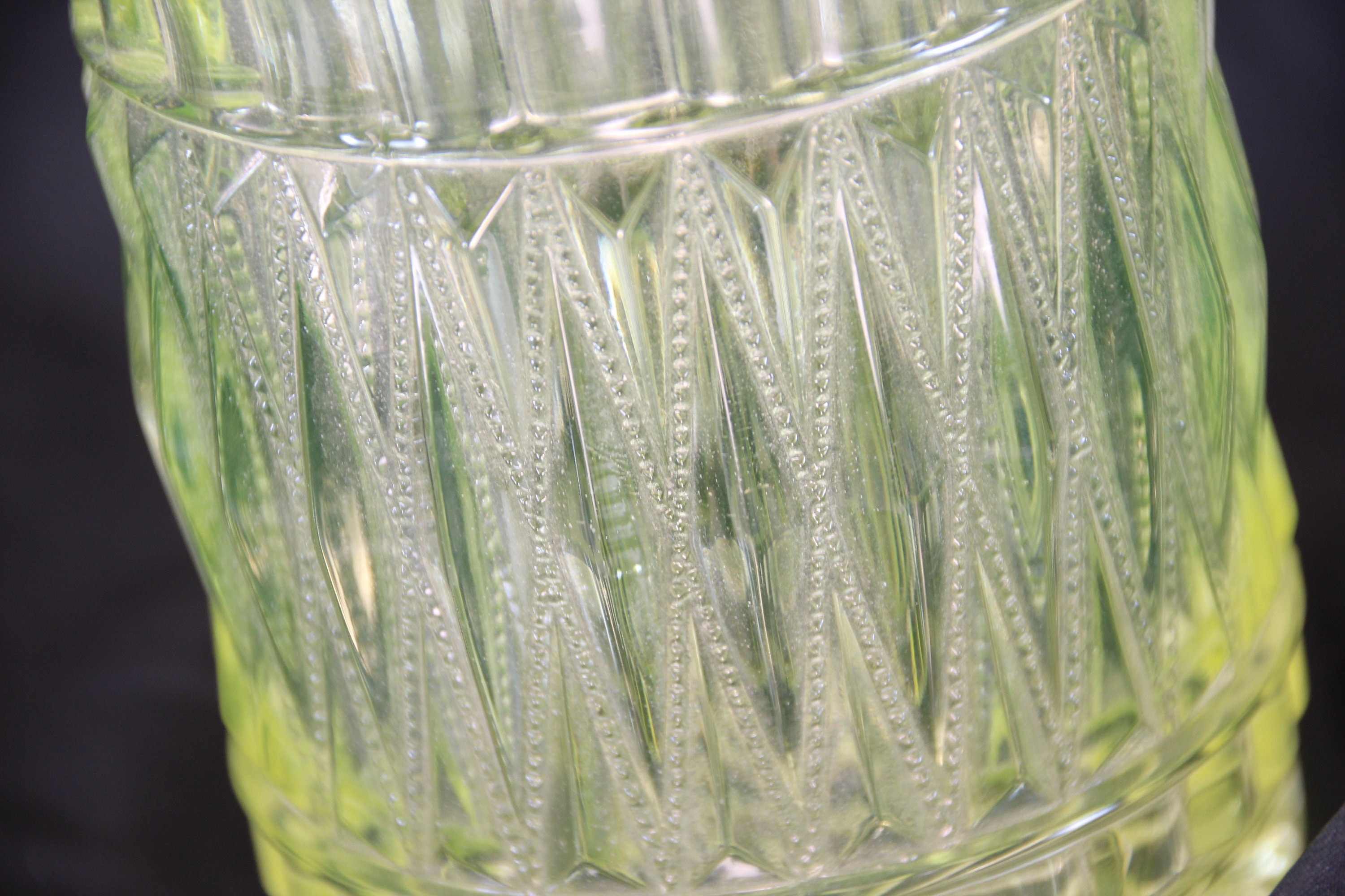 Vintage Very Rare Yellow Uranium Glass Vaseline Glass | Etsy