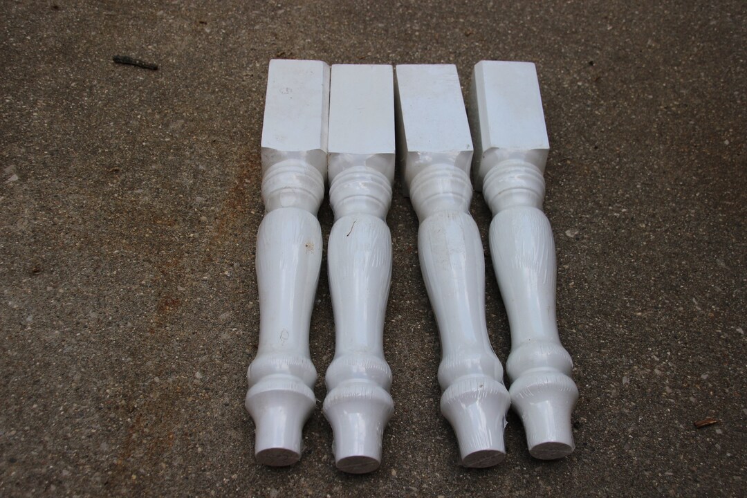 Vintage Table Legs, White Chair Legs, Modern Legs, 2000's, Vintage - Etsy