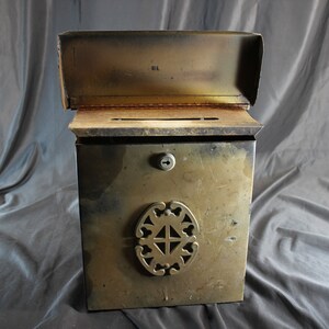 MCM, 1950's, Wall Mounting, Postal Box, Vintage Metal Mail Box, Storage ...