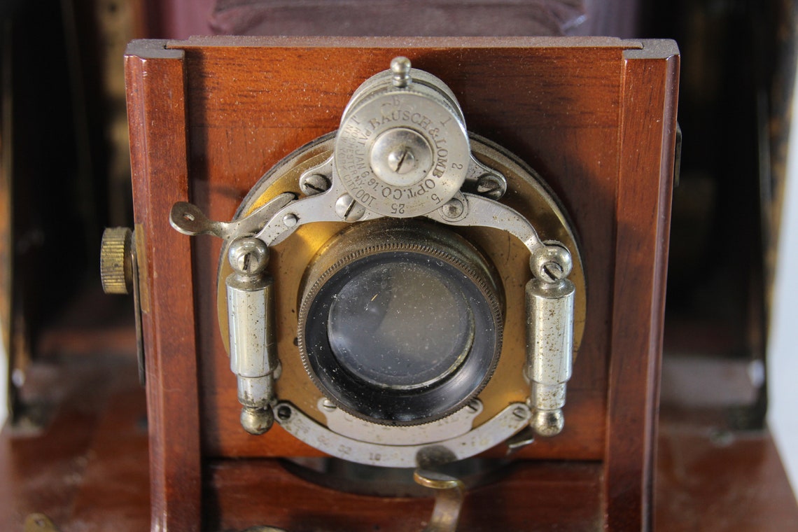 Antique Unicum Camera Leather Wood Folding Camera | Etsy