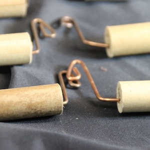 Set of 12, Vintage Parcel Handles, Twine Holder, Ribbon Holder, Mid ...