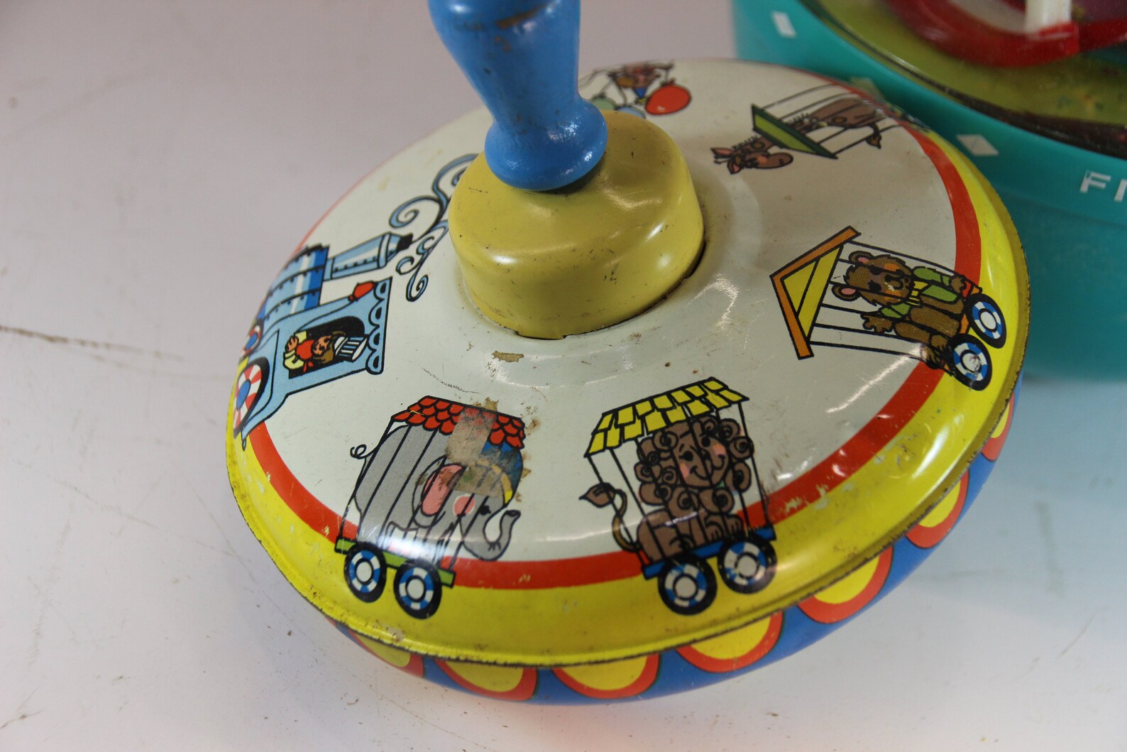 Vintage Roly Poly Chime Ball Ohio Art Tin Top Fisher | Etsy