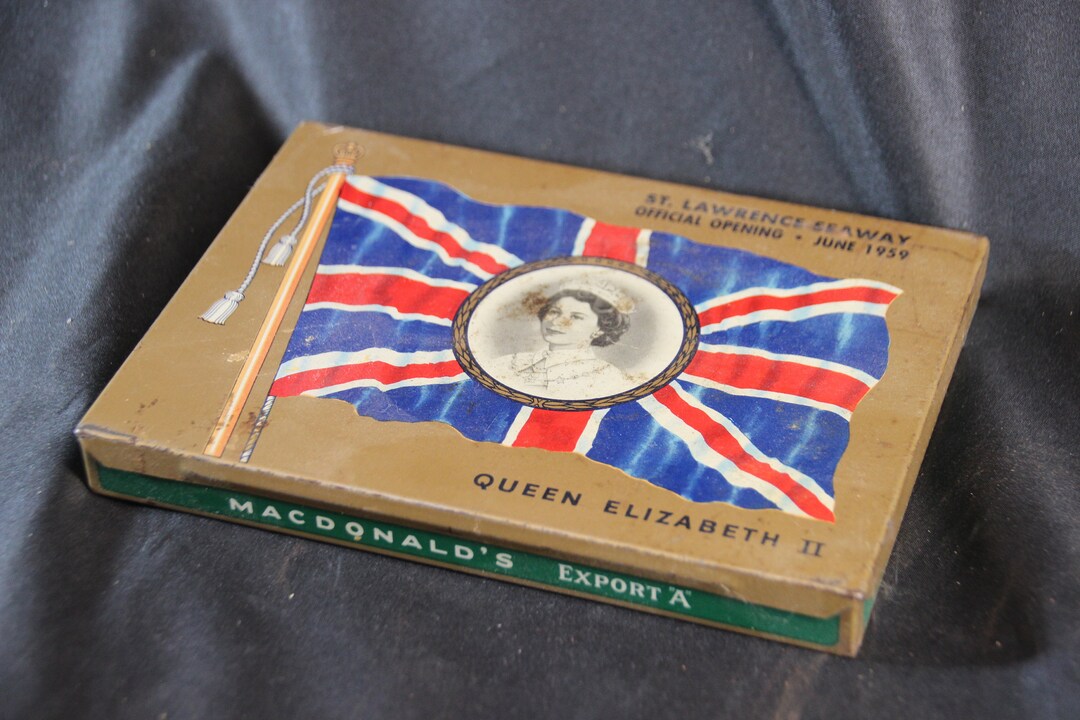 Vintage Queen Elizabeth II Cigarette Pocket Tin Tobacco - Etsy