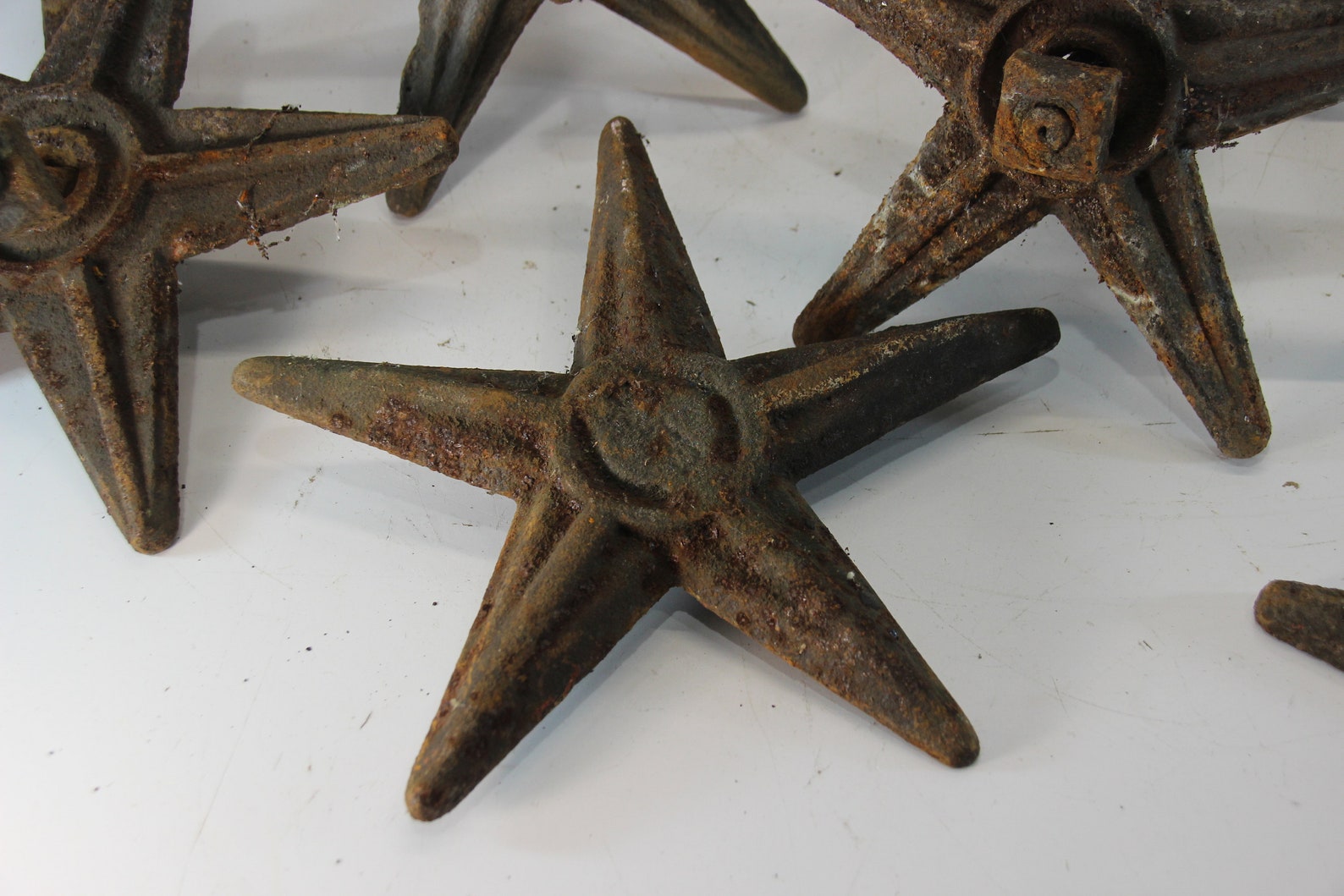 Set of 8 Star Bolts Architectural Salvaged Iron Stars | Etsy