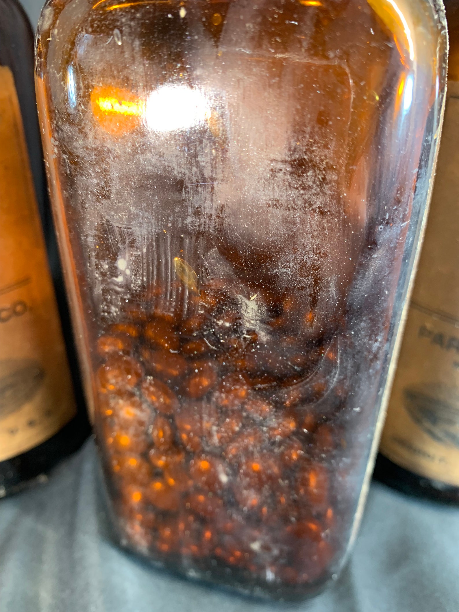 Set of 3 Large Apothecary Jars Medical Bottles Medicine - Etsy