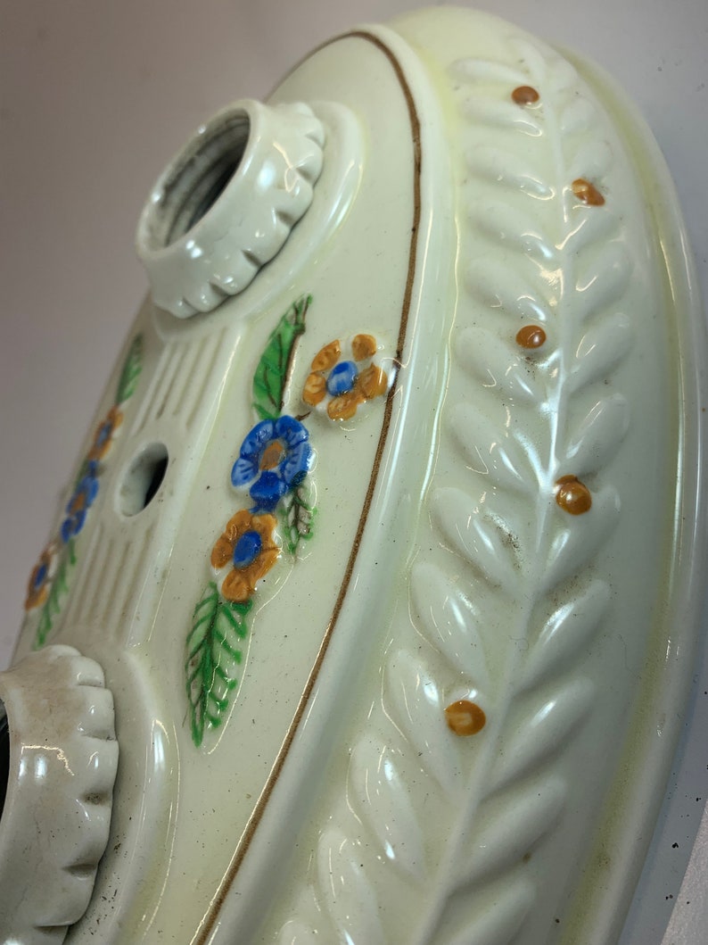 Vintage Porcelain Light Fixture Farmhouse Lighting Art Deco - Etsy