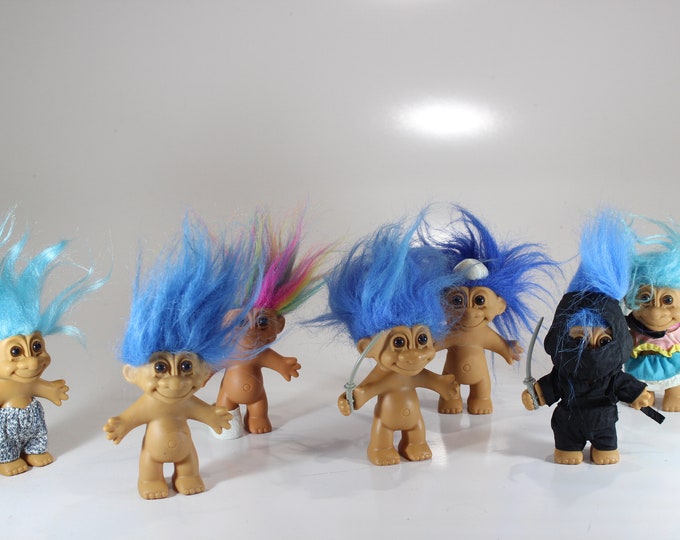 Vintage TROLLS Doll Set...doll. Collectible. Troll. 1980s. 1990s ...