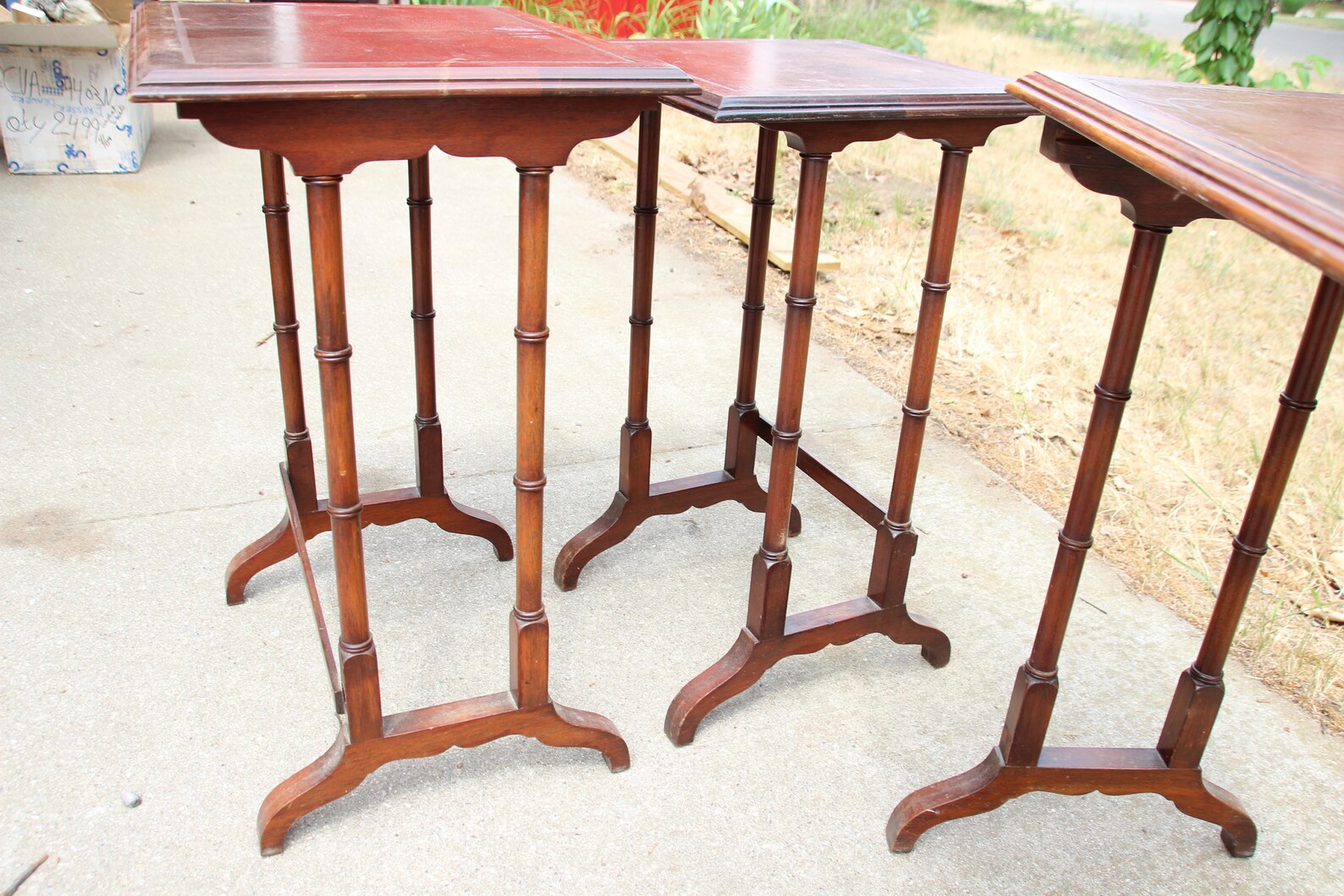 1940s, Colonial Manufacturing, Nesting Tables, Stacking Tables ...