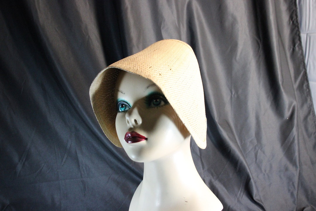 1860s American, Shaker Bonnet, Women's Hat, Size 6, Costume, Primitive ...