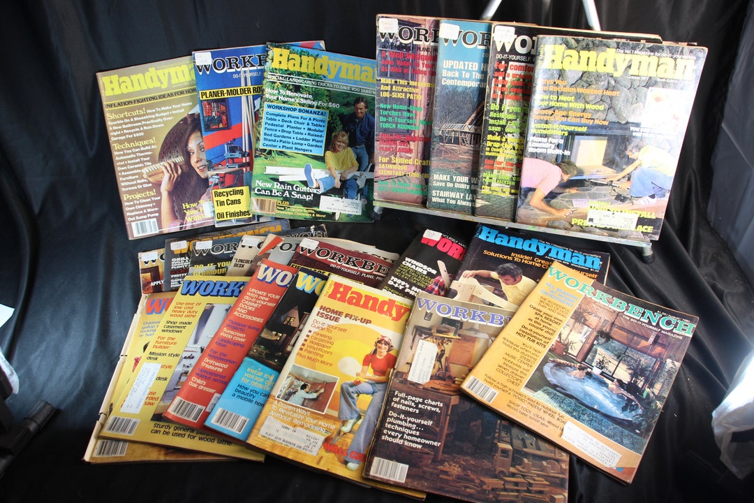 22, Workbench, Handyman 1970s, 1980s Magazines,, Photography Prop, Men ...