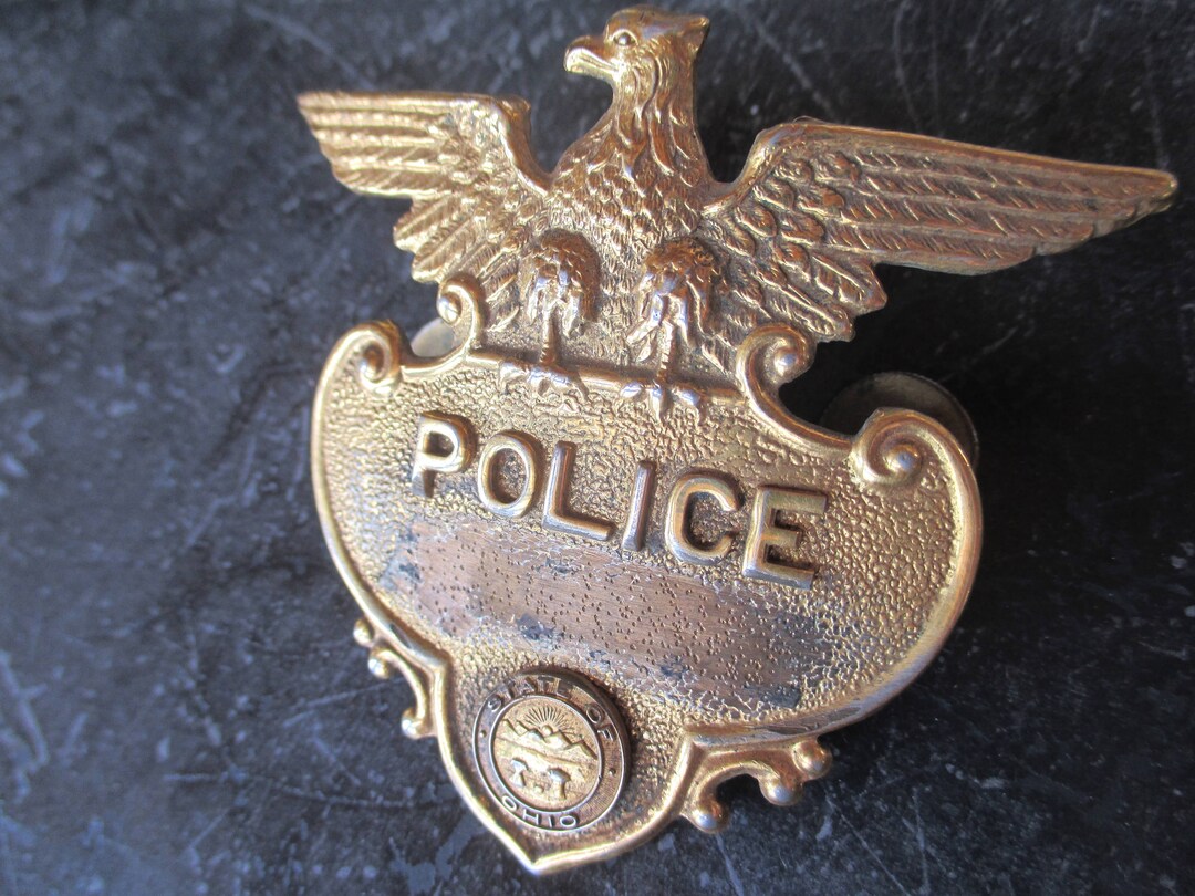 SALE 1920s, 1930s Police Officer Badge for a Uniform, State of Ohio ...