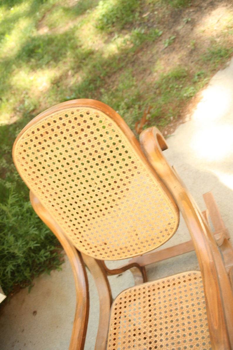 Vintage Children's Rocking Chair Nursery Chair Wooden | Etsy