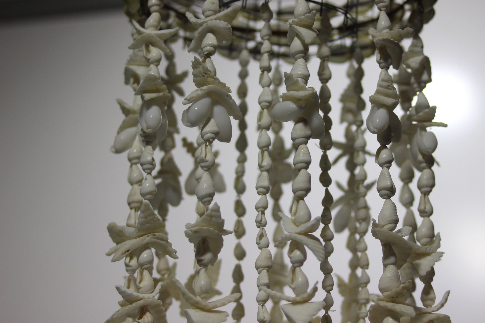 Seashell Hanging, Chandelier, Plant Holder, Vintage Plant Hanger ...
