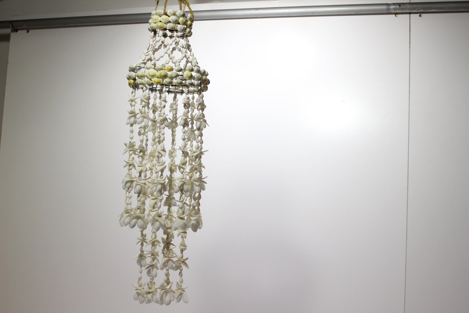 Seashell Hanging, Chandelier, Plant Holder, Vintage Plant Hanger ...