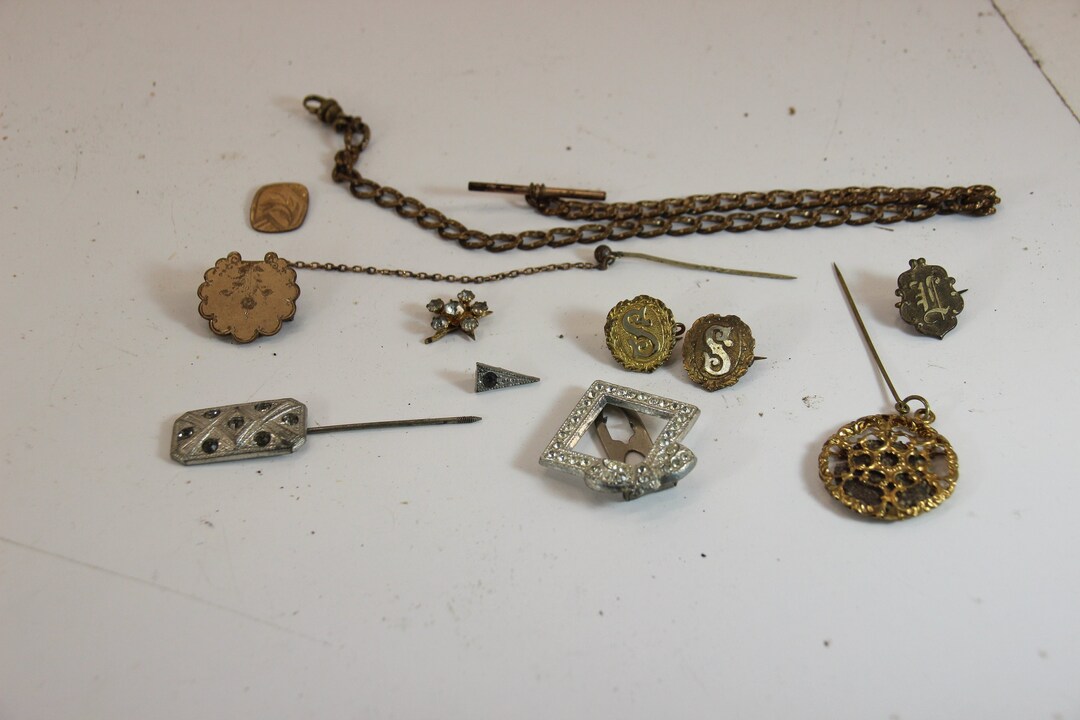 Large Set of Victorian Jewelry, Victorian Pins, Edward Jewelry, Antique ...