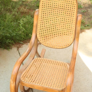 Vintage Children's Rocking Chair, Nursery Chair, Wooden Rocking Chair ...