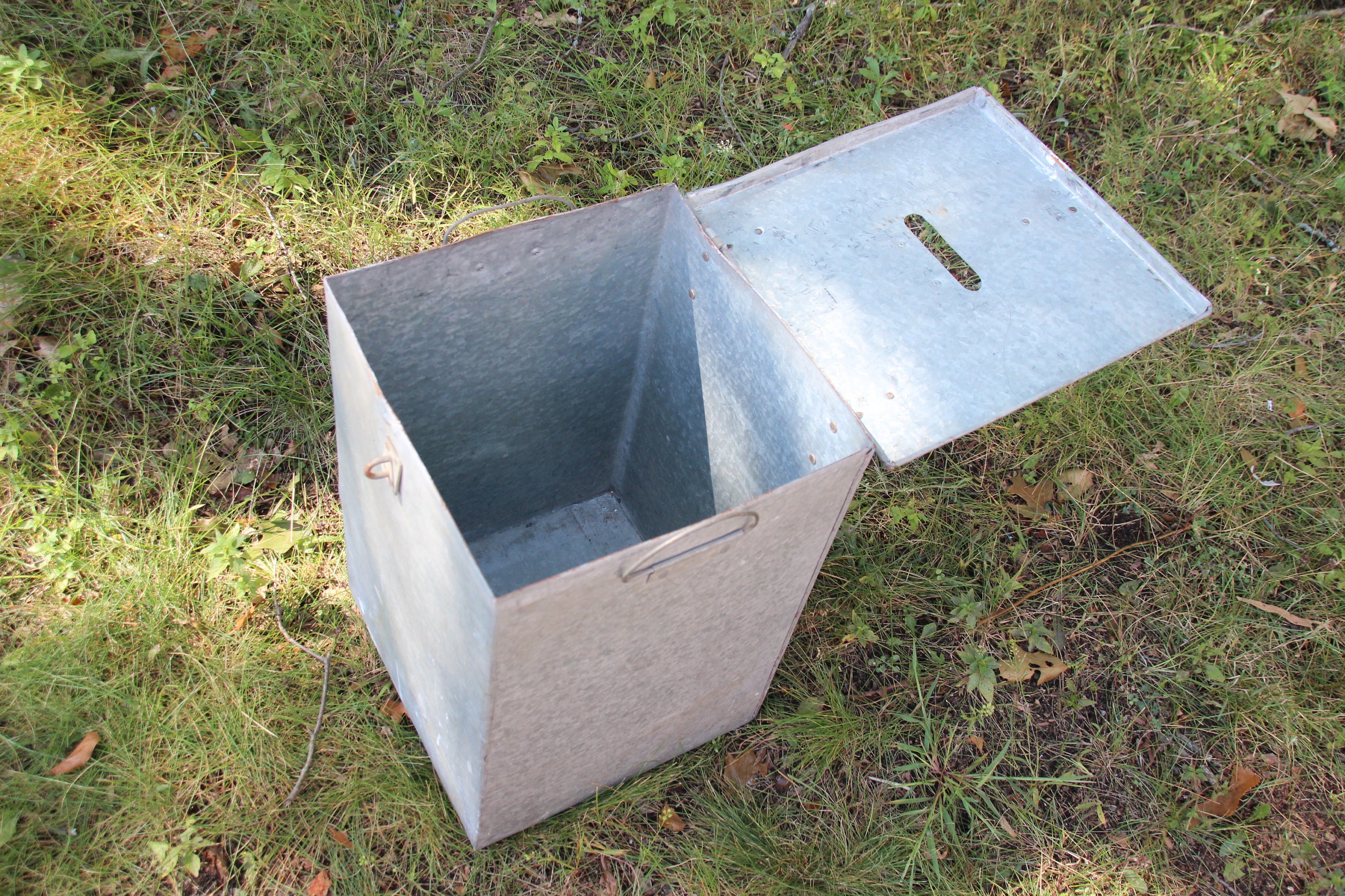 Medium, Vintage, Galvanized, Ballot Box, Election Ballot Box ...