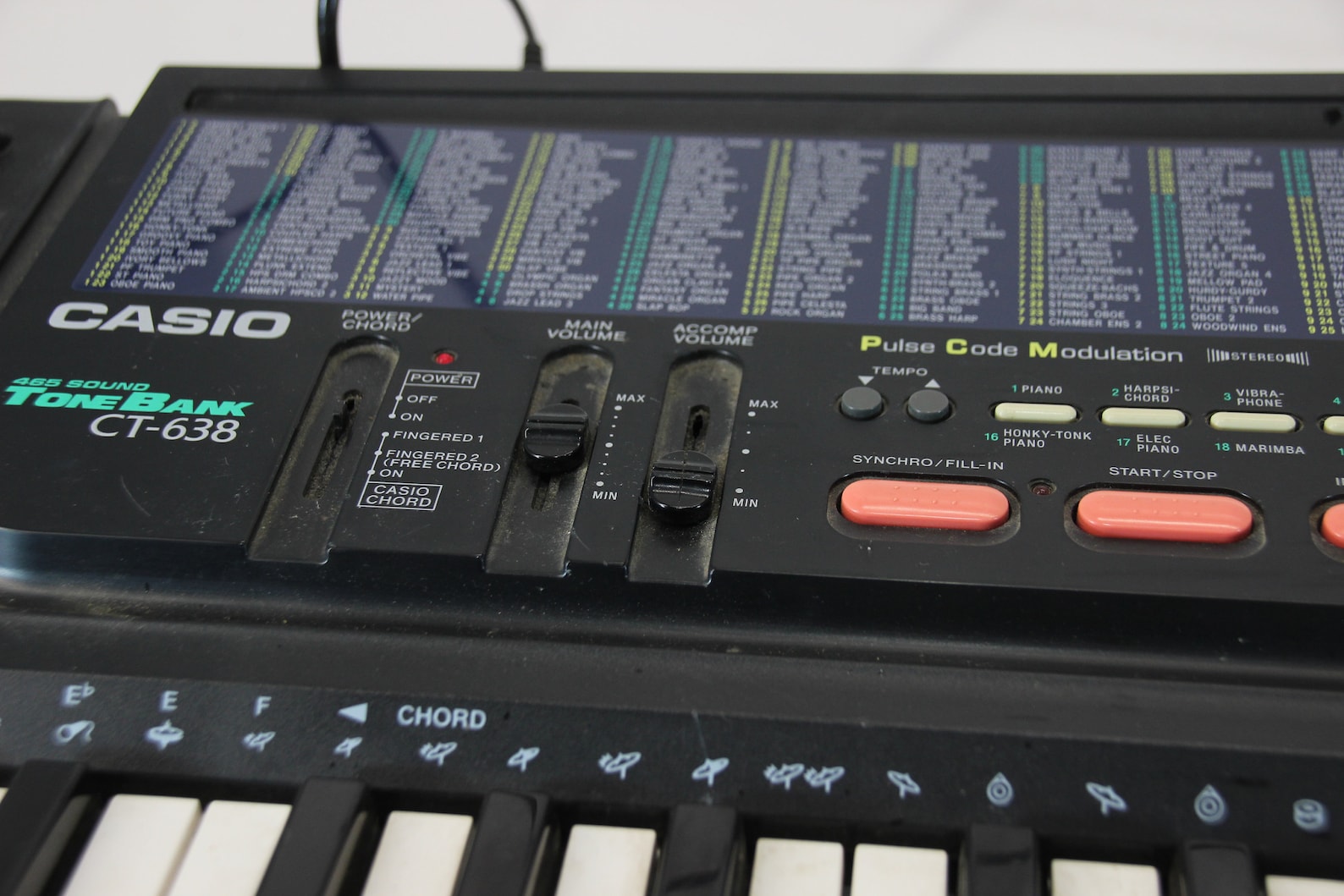 WORKING Vintage Casio Tone Bank Vintage Keyboard 1990 - Etsy