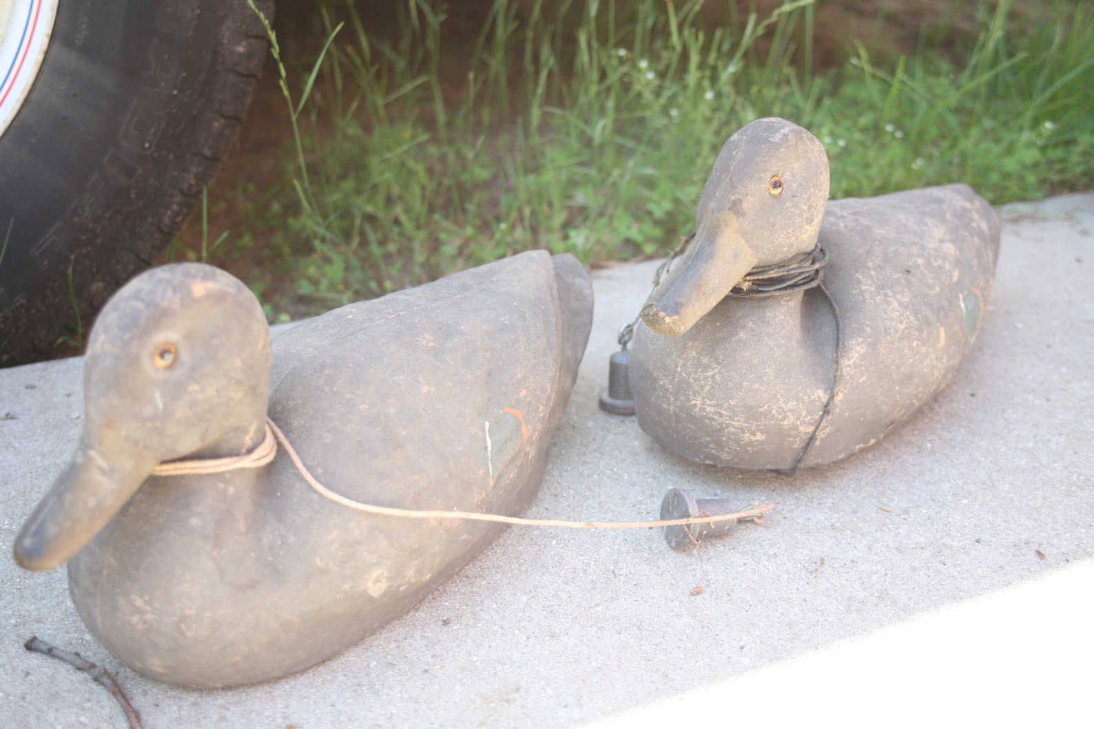 SPRING SALE Pair of Mallard Ducks Paper Mache Duck Decoy | Etsy