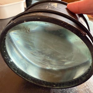 Vintage Nautical Chart, Magnifying, Ship Map, Thick Glass, Magnifier ...