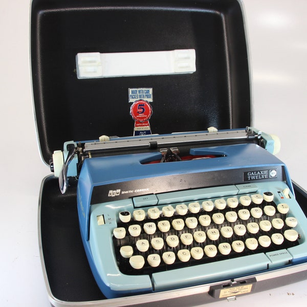 Blue Typewriter - Etsy