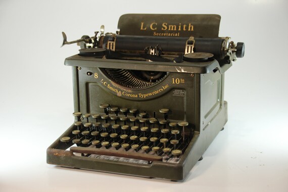 Army Drab Army Green Military Typewriter LC Smith Corona | Etsy